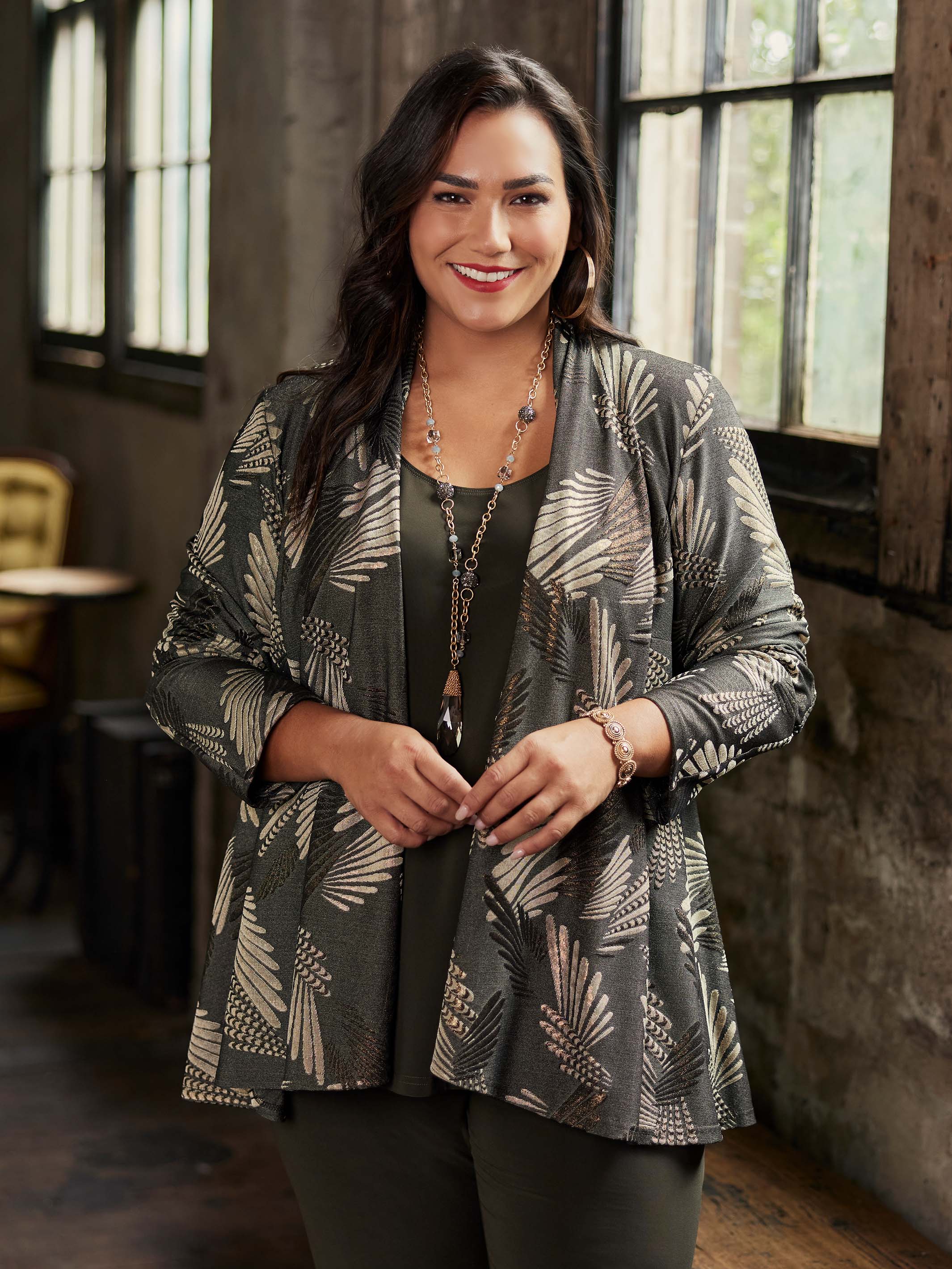 Bronze Shimmer Jacket and Cami Set – Swish Fashion