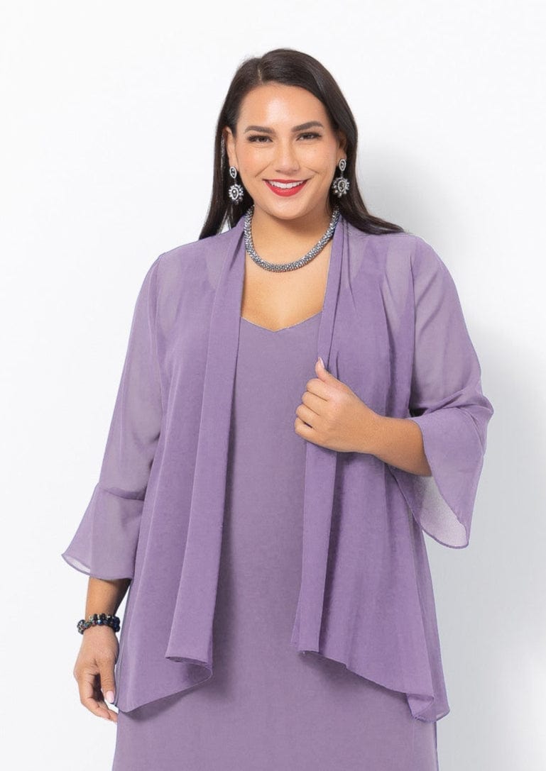 1087 Georgette Jacket - Smokey Lilac – Swish Fashion